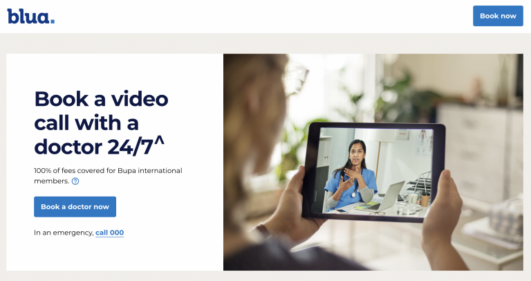 Bupa Blua Health App – Book a video call with a doctor 24/7